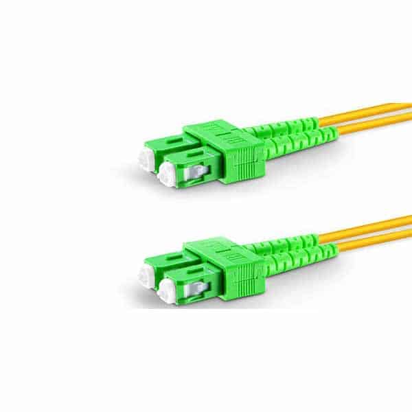 Patchcord SC/APC -SC/APC DUPLEX ( SINGLE MODE ) G652D 2.0mm LSZH 1m ...